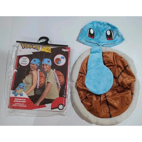 Other | Pokmon Squirtle Costume Accessory Set Plush Shell Backpack Hat ...
